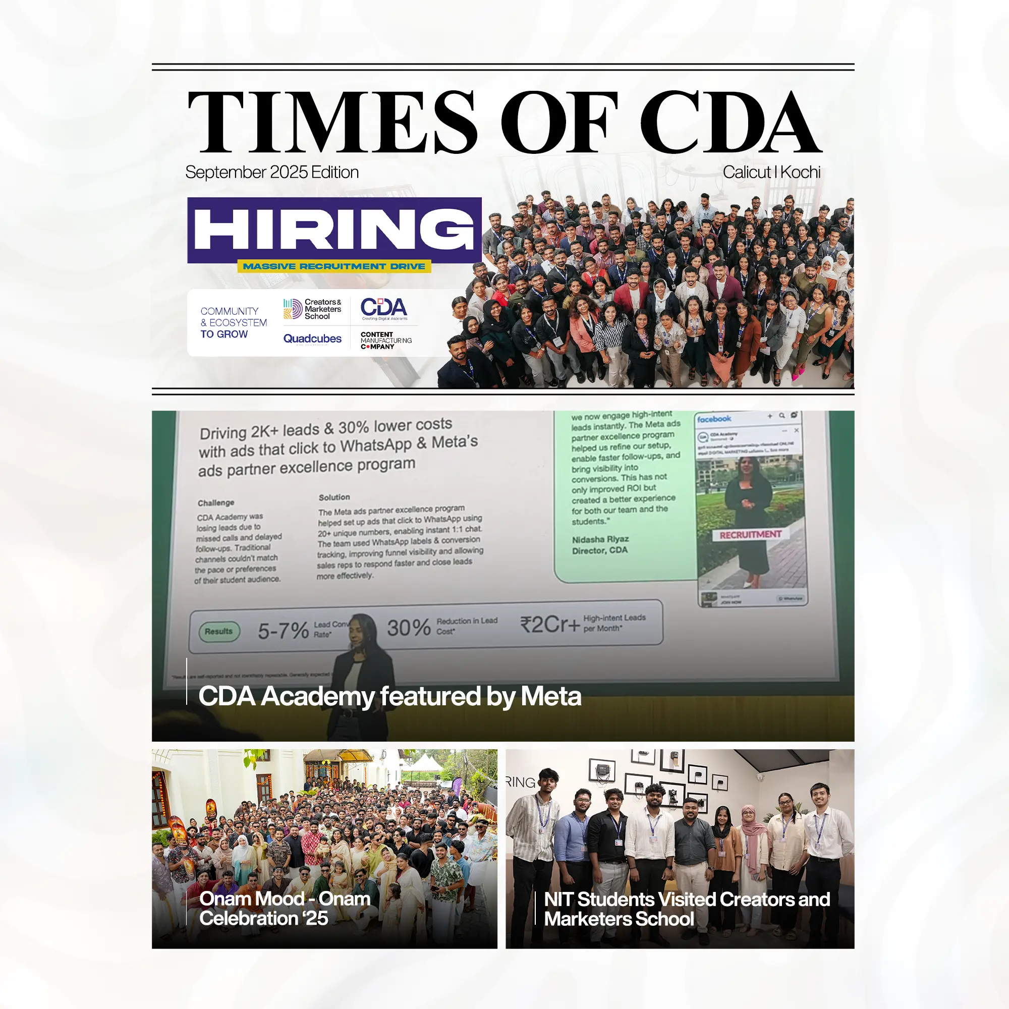 Times of CDA September 2025 Edition | Monthly Highlights